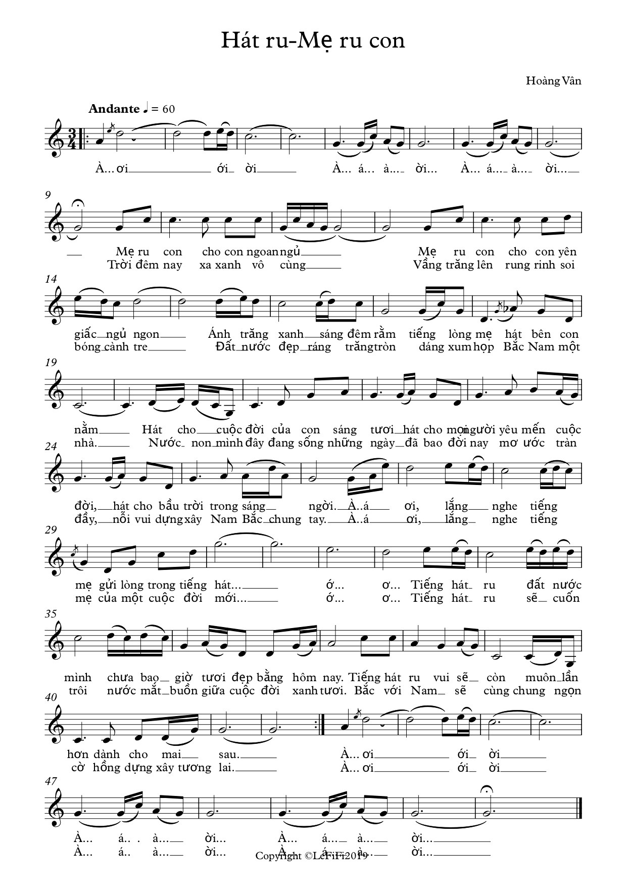 Hát ru (Mẹ ru con)